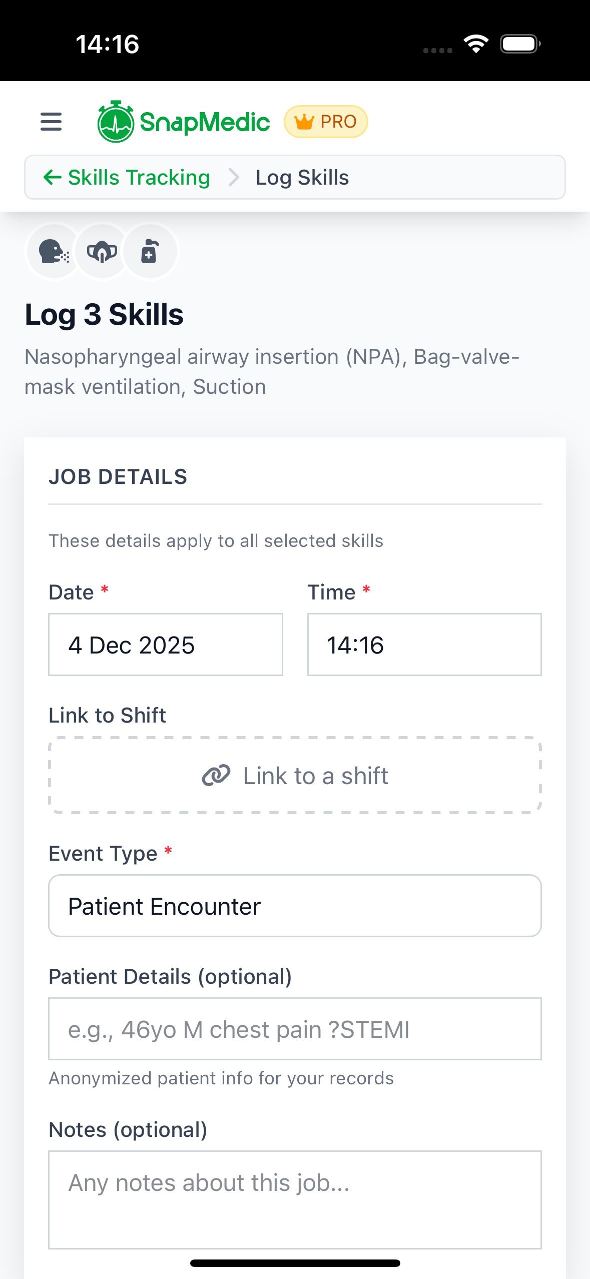 Version 4.0 - Professional Skills Tracking Portfolio - SnapMedic